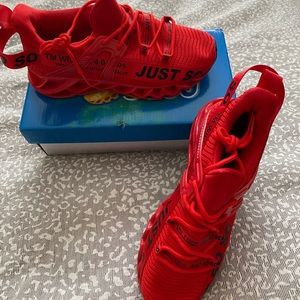 Just So So | Shoes | Just So So Red Tennis Shoes | Poshmark